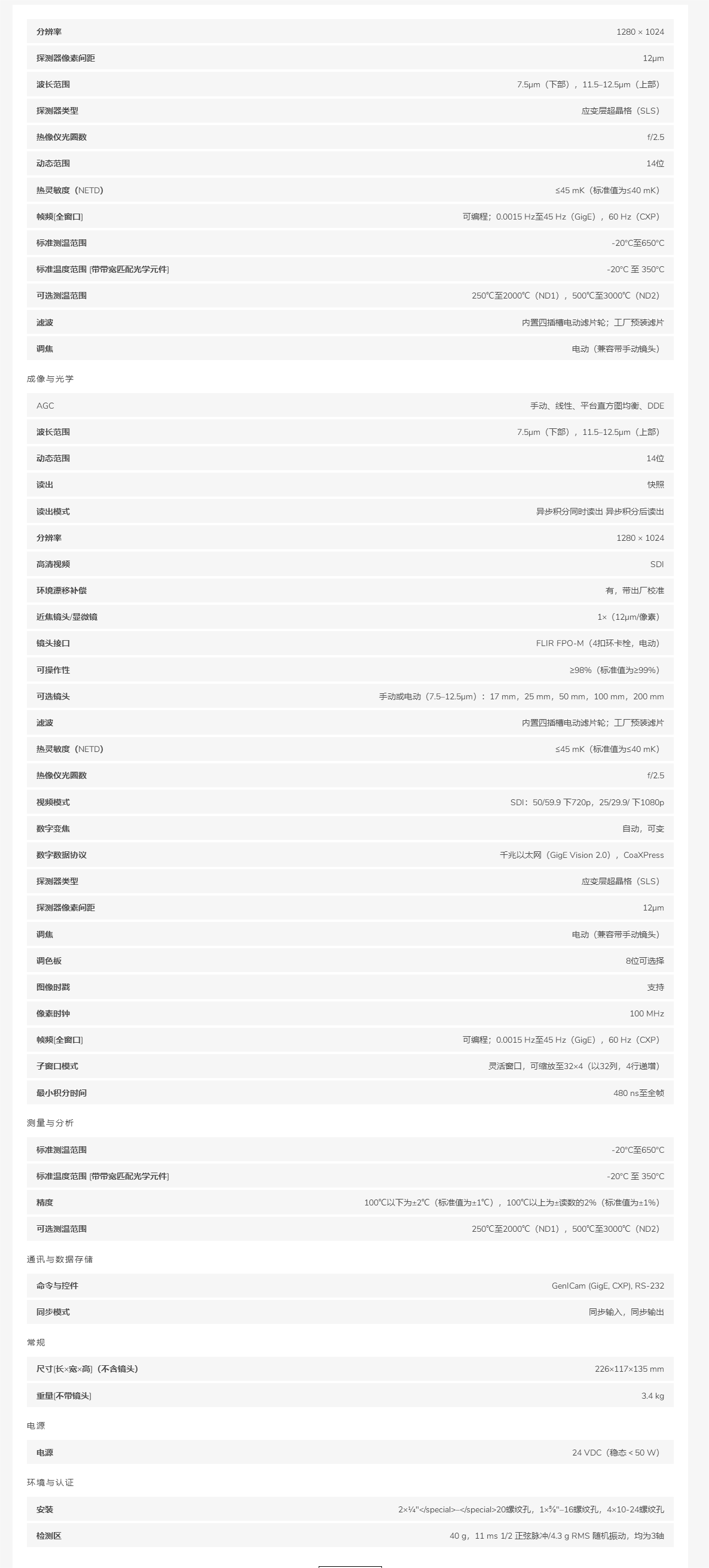 FLIR A8580 SLS紧凑型高清长波红外热像仪